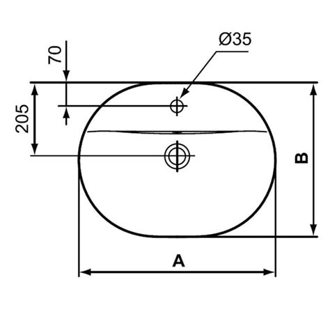 طلب مسبق حوض ساقط رخامة كونكت بيضاوي E 504001 مقاس 62 × 46 سم من