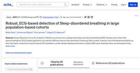 Robust Ecg Based Detection Of Sleep Disordered Breathing In Large Population Based Cohorts