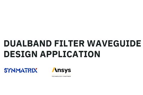 Rf Filter Hfss Ai Synmatrix Technologies Inc
