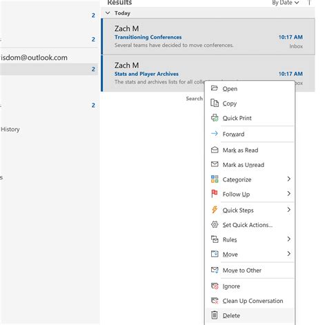 Outlook How To Delete All Unread Emails Collecting Wisdom