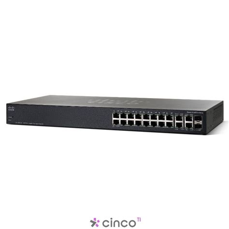 Switch Cisco 16 Portas 101001000 Srw2016 K9 Na Cinco Ti