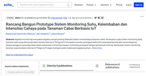 Rancang Bangun Prototype Sistem Monitoring Suhu Kelembaban Dan