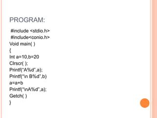 C Programming Language Pptx