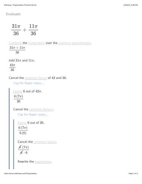 Adding Radians Add Radius Mathway Trigonometry Problem Solver 3