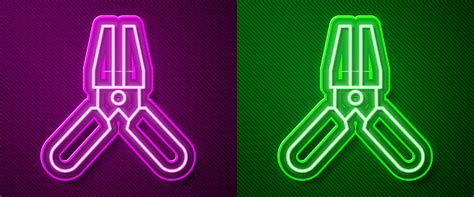 보라색과 녹색 배경에 고립 된 빛나는 네온 라인 자동차 배터리 점퍼 전원 케이블 아이콘 벡터 일러스트레이션 개발에 대한 스톡 벡터 아트 및 기타 이미지 Istock