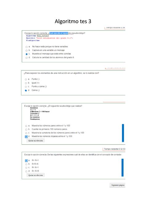 Algoritmo Tes Resuelto Algoritmos Y Estructuras De Datos PP UTM Studocu