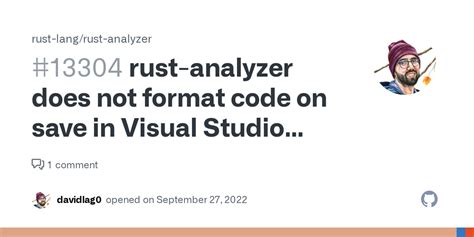 Rust Analyzer Does Not Format Code On Save In Visual Studio Code