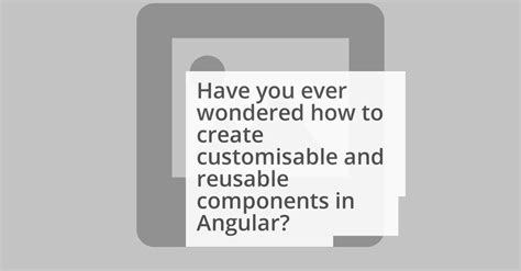 Angular Jobs On Linkedin Customisable And Reusable Angular Components