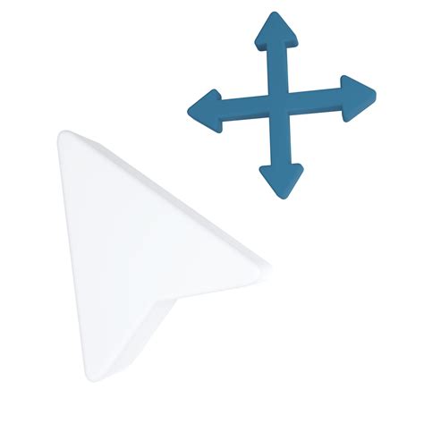 move cursor cursor 3d rendering 17785497 png