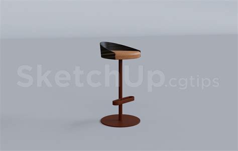 9759 Free Sketchup Bar Stool Model Download Bar Stools Stool