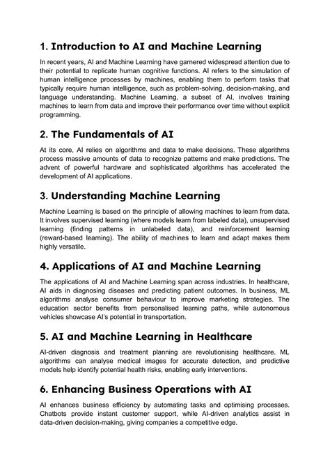 AI And Machine Learning Pdf
