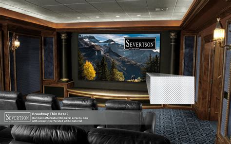 Severtsons New Thin Bezel Fixed Frame Projection Screen Solutions