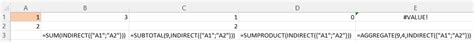 Indirect With Array Of Reftext I Think It Is Possible Microsoft