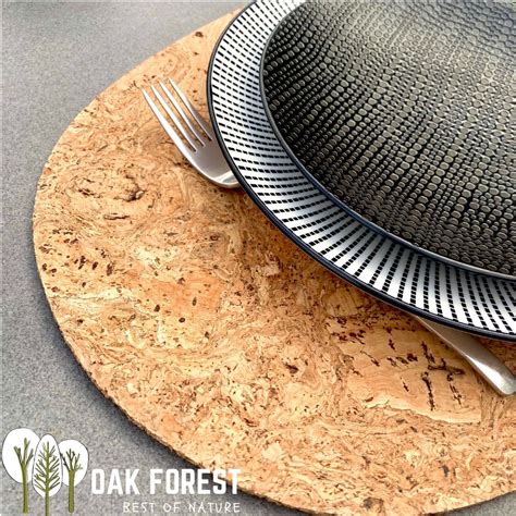 Set De Table Design En Liege Naturel And écologique Oak Forest