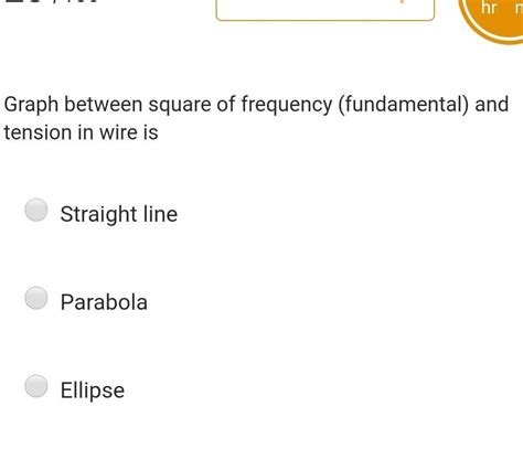 [answered] graph between square of frequency fundamental and tension in