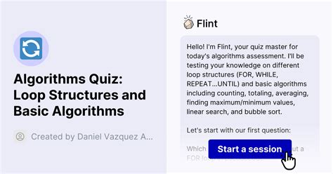 Algorithms Quiz Loop Structures And Basic Algorithms Flint