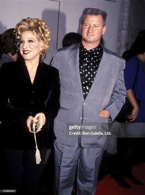 Singer Bette Midler And Husband Martin Von Haselberg Attend The News