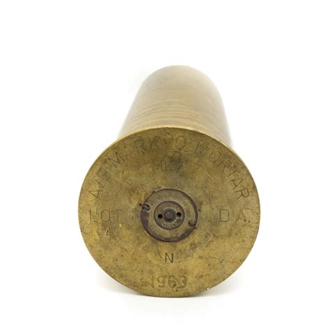 Brass Post War Mortar Shell Casing C1963 Everything Old Antiques And Vintage Brass Post War Mortar Shell Casing C1963 Everything Old Antiques And Vintage