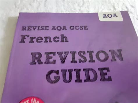 Revise Aqa Gcse 9 1 French Revision Guide Includes Online Edition Revise Aq Eur 1 75