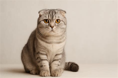 Scottish Fold Cat Folded Ears Sweet Nature And Soft Coats