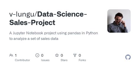 Github V Lungudata Science Sales Project A Jupyter Notebook Project