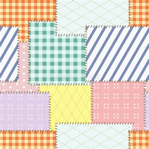 Patch Seamless Pattern Vector Stock Vector Illustration Of Shred