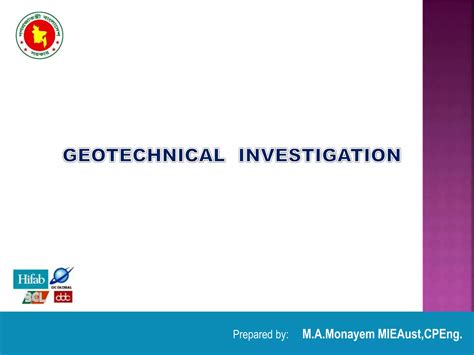Presentation Geotechnical Investigation Pptx