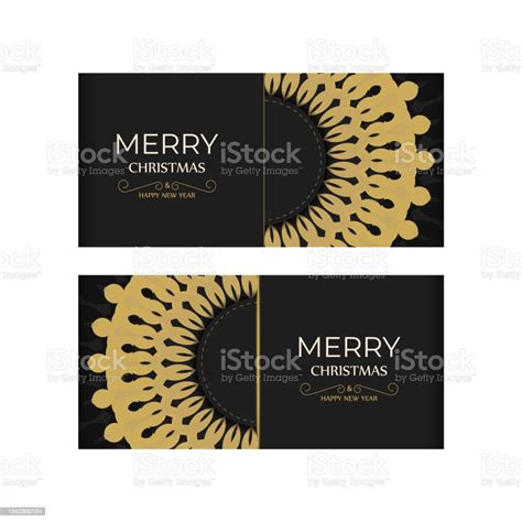 엽서 템플릿 메리 크리스마스와 추상오렌지 장식과 검은 색의 새해 복 많이 받으세요 겨울에 대한 스톡 벡터 아트 및 기타 이미지 겨울 계절 그리기 Istock