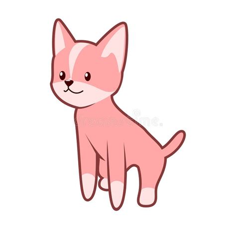 Kitten Standing Stock Illustration Illustration Of Pets