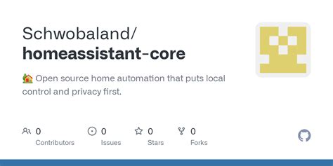 Github Schwobalandhomeassistant Core Housewithgarden Open Source Home Automation That