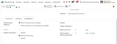 How To Manage Bills Of Materials Bom In Odoo 17 Manufacturing App