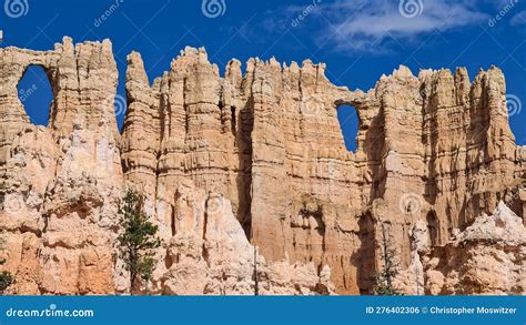 Bryce Canyon Close Up Scenic View Of The Wall Of Windows On Peekaboo