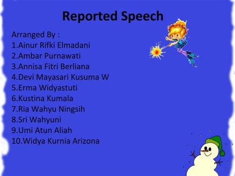 Reported Speech Explanation And Exercises Pdf