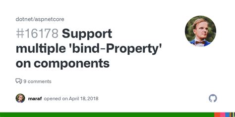 Support Multiple Bind Property On Components · Issue 16178 · Dotnet