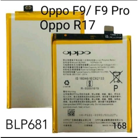Jual Baterai Oppo F F Pro Blp Ori Shopee Indonesia