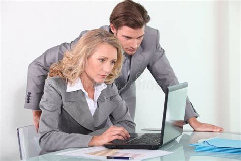 Babe Woman Learning Computer Graphic Design Stock Photo Image Of Female Collaboration 19194000