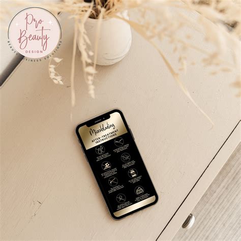 Microblading Precare And Aftercare Textable Digital Microblading Cards