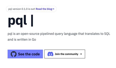 Daniel Stinson Diess On Linkedin Introducing Pql A Pipelined Query