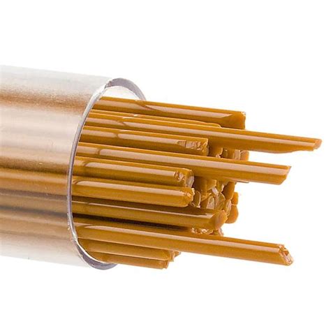 Bullseye Glass Stringers Burnt Orange Opalescent Coe90