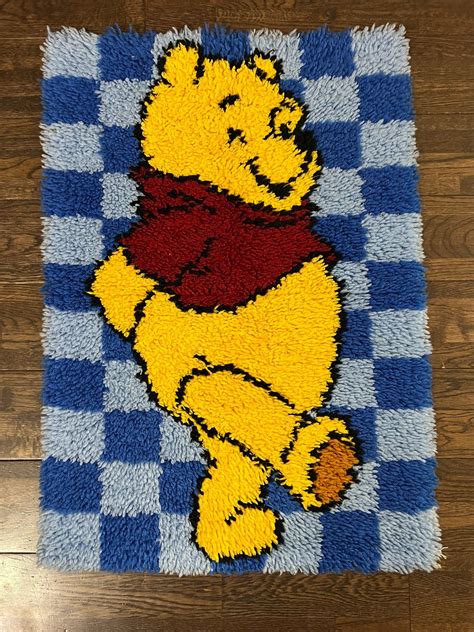 Vintage Winnie The Pooh Is All Hanging Rug Carpet 72 X 52 Centimeters