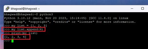 How To Append An Item To A Python Array
