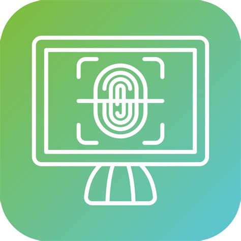 Biometrics Vector Icon Style 22294416 Vector Art At Vecteezy