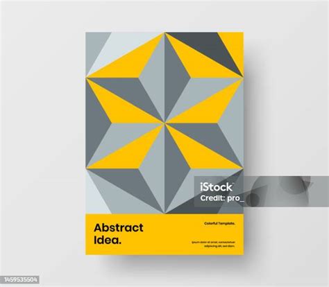 생생한 회사 아이덴티티 디자인 벡터 레이아웃 깨끗한 기하학적 패턴 팜플렛 개념입니다 0명에 대한 스톡 벡터 아트 및 기타 이미지