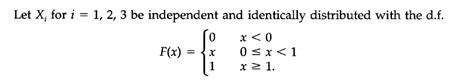 Solved Let X For I Be Independent And Chegg Com