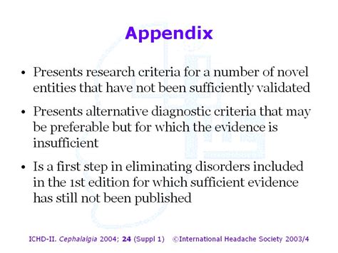 Appendix Slide
