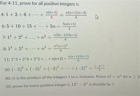 Solved For Prove For All Positive Integers N Chegg Com