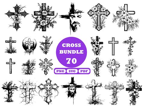 Cross Svg Christian Cross Svg Bundle Jesus Cross Png Grunge Cross