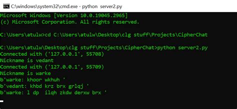 github vedantwarke cipher chat it is a secured client server based