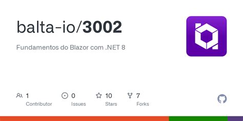 Github Balta Io3002 Fundamentos Do Blazor Com Net 8