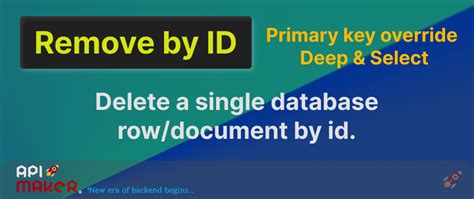 🚀 Api Maker Remove By Id Api Delete Operation Dev Community